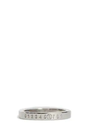 MAISON MARGIELA Numeric Logo Ring - Silver