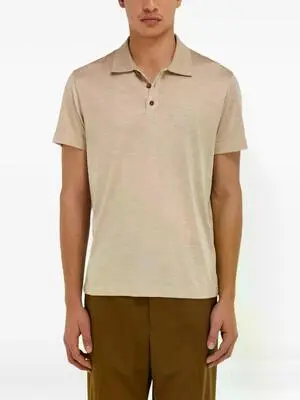 FERRAGAMO Silk Polo Shirt