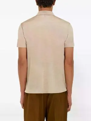 FERRAGAMO Silk Polo Shirt