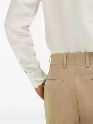FERRAGAMO Silk And Wool Tailored Trousers
