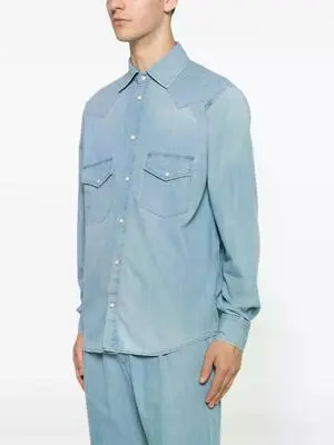 PANICALE Western-style Flap-pocket Shirt