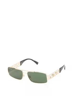 Versace Greca Rectangle-frame Sunglasses