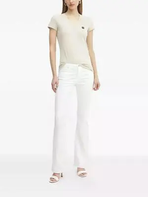 Armani Exchange V-neck Logo Patch T-shirt
