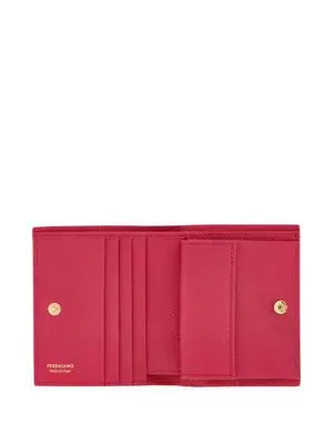 FERRAGAMO Gancini Compact Wallet - Pink
