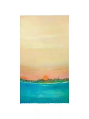 DONDE ESTEBAN Formentera Landscape-print Pareo - Yellow