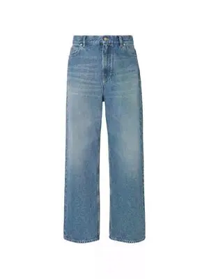 Fendi Logo Patch Straight-leg Jeans