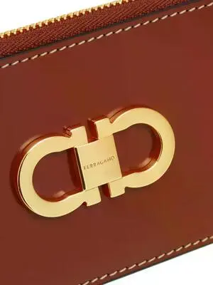 FERRAGAMO Double Gancini Credit Card Holder