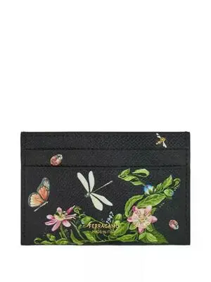 FERRAGAMO Gancini Credit Card Holder - Black