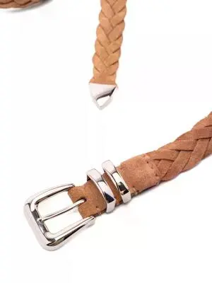 Brunello Cucinelli Suede Braided Belt