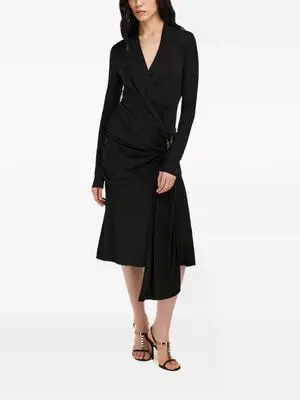 FERRAGAMO Viscose Dress With Gathered Waist