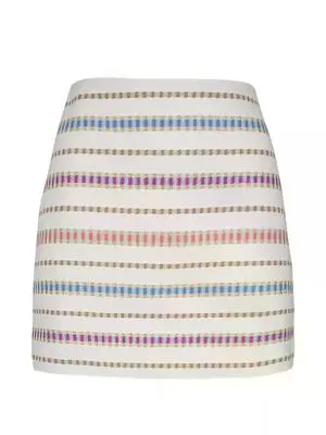 Veronica Beard Striped Tweed Skirt