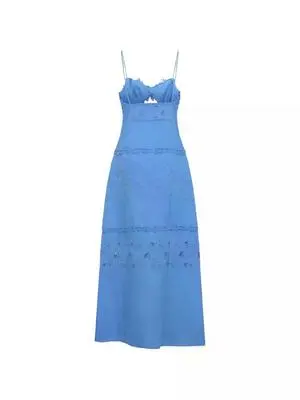 Ermanno Scervino Lace-trimmed Cut-out Midi Dress