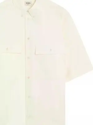 TOD'S Short-sleeve Button-down Shirt With Chest Pockets