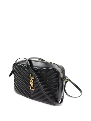 Saint Laurent Lou Quilted Shoulder Bag - Black