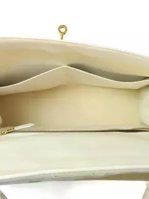 Hermès Kelly Leather-trim Tote Bag - Green