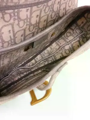 Dior Medium Saddle Shoulder Bag - Grey