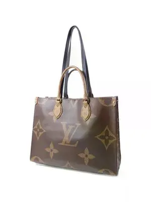 LOUIS VUITTON Monogram Giant Canvas Tote Bag - Brown