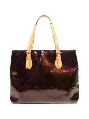 LOUIS VUITTON Brentwood Monogram Vernis Tote Bag - Red