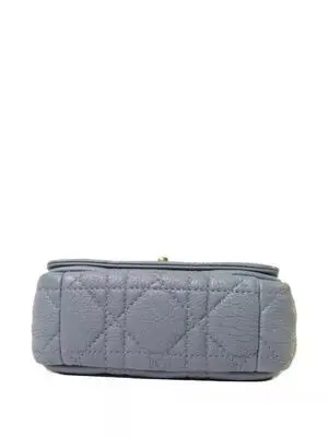 Dior Caro Quilted Shoulder Bag - Blue
