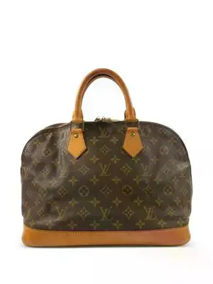 LOUIS VUITTON Alma Monogram Tote Bag - Brown