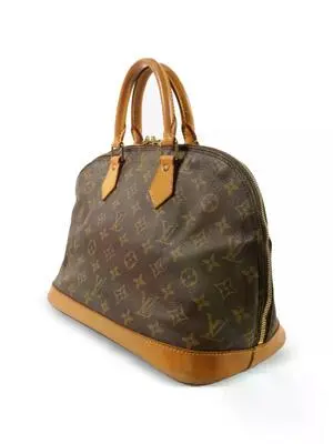 LOUIS VUITTON Alma Monogram Tote Bag - Brown