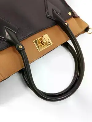 LOUIS VUITTON Monogram Canvas Mm On My Side Tote Bag - Black