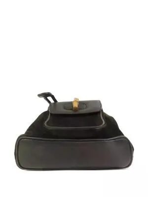 Gucci Bamboo Turn-lock Backpack - Black