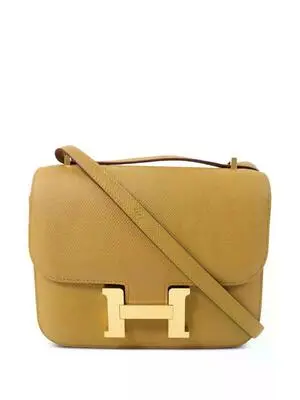 Hermès Mini Constance Epsom Leather Shoulder Bag - Neutrals