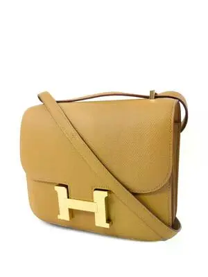 Hermès Mini Constance Epsom Leather Shoulder Bag - Neutrals