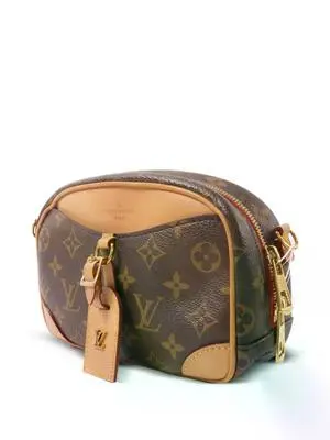 LOUIS VUITTON Monogram Deauville Shoulder Bag - Brown