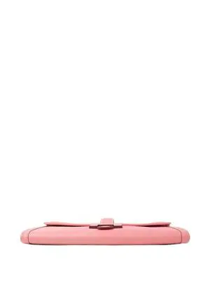 Hermès Jige Elan Leather Clutch Bag - Pink