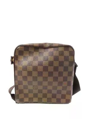 LOUIS VUITTON Damier Ebene Olaf Pm Crossbody Bag - Brown