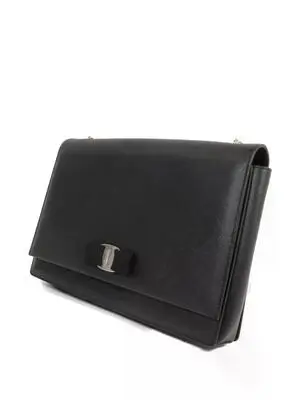 FERRAGAMO Vara Bow Chain-strap Calfskin Shoulder Bag