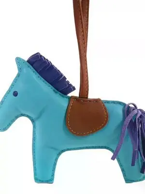 Hermès Mm Rodeo Bag Charm - Blue
