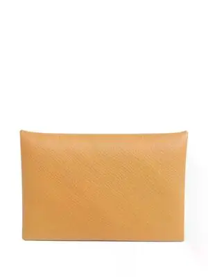 Hermès Calvi Epsom-leather Cardholder - Neutrals
