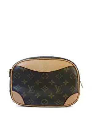 LOUIS VUITTON Monogram Deauville Mini Shoulder Bag - Brown