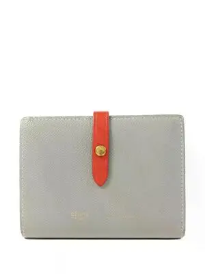 Celine Strap Leather Wallet - Grey
