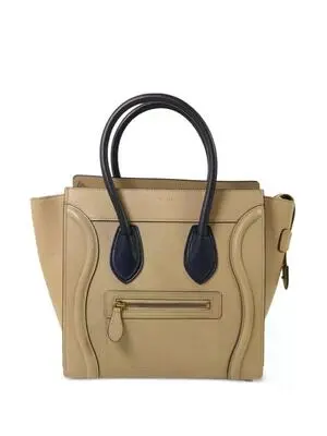 Celine Micro Luggage Tote Bag - Neutrals