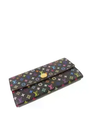 LOUIS VUITTON Monogram Multicolore Sarah Wallet - Black