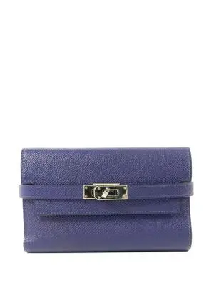 Hermès Kelly Leather Wallet - Blue
