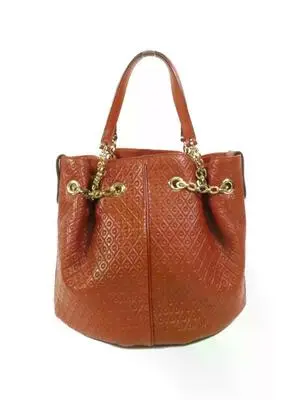 TOD'S Embossed Leather Bucket Bag
