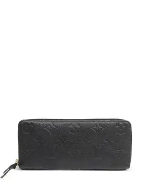 LOUIS VUITTON Clemence Monogram-pattern Wallet - Black