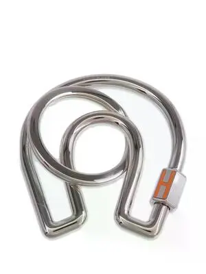 Hermès Fer À Cheval Key Ring - Silver