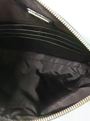 Prada Logo Plaque Clutch Bag