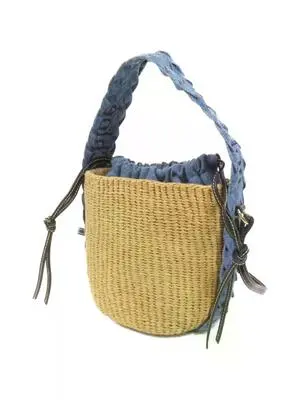 Chloé Woody Denim Basket Bag - Neutrals