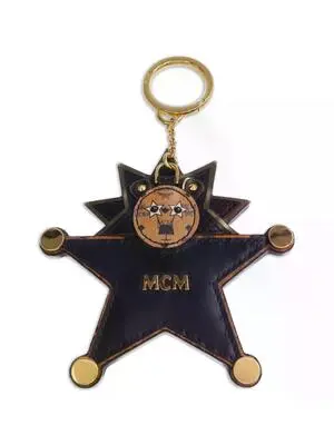 Mcm Star-shaped Lion Keychain