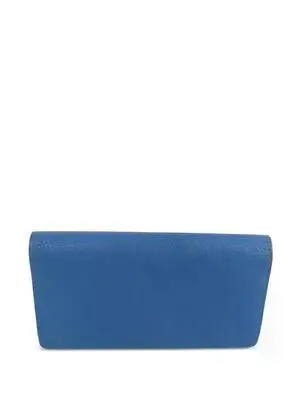 LOUIS VUITTON Brazza Leather Wallet - Blue
