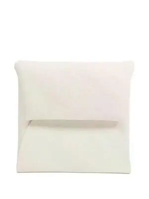 Hermès Bastia Leather Coin Purse - White