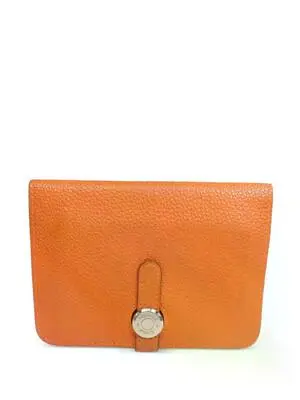 Hermès Dogon Compact Wallet - Orange