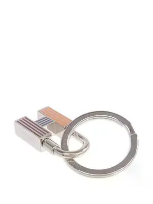 Hermès H-logo Striped Key Ring